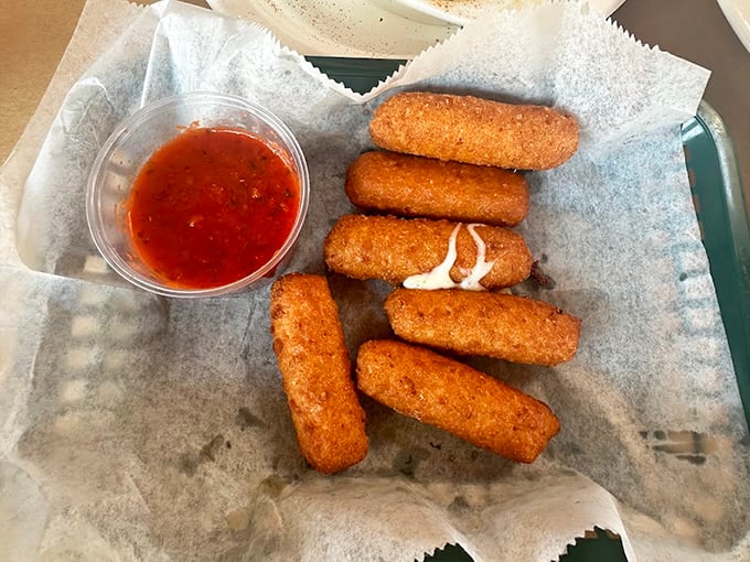 Mozzarella sticks done right &ndash; because even seafood legends know when to give the people what they want.