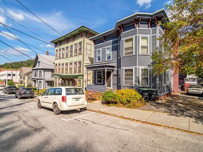 Colorful Victorian homes line Montpelier's residential streets, each one seemingly saying "yes, people actually live in places this picturesque."