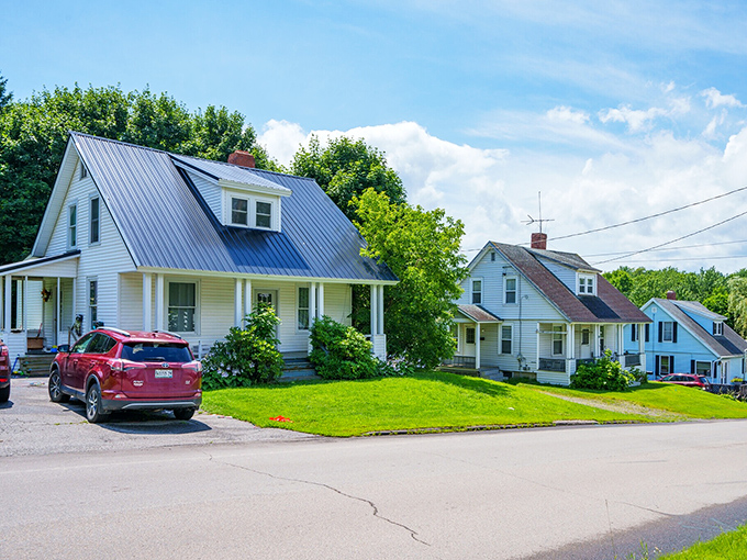 Houses with personality instead of pretension. The kind of neighborhood where you can actually afford to live next to nice people.