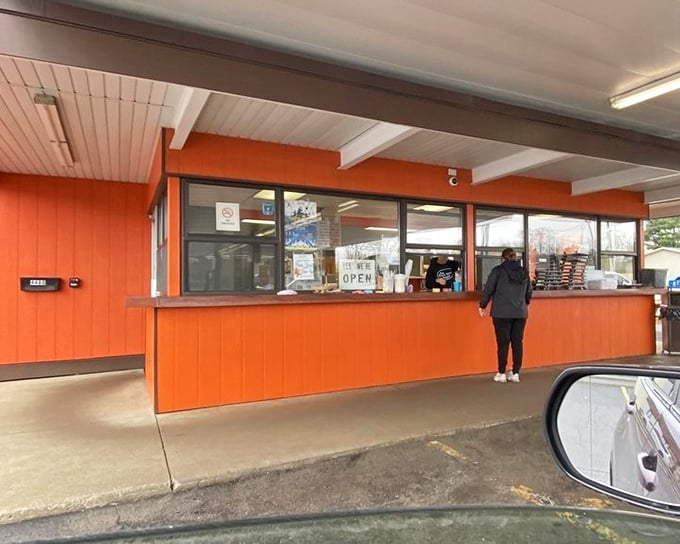 The outdoor service window keeps things moving during busy summer days, when half of Kalamazoo seems to crave that signature root beer.