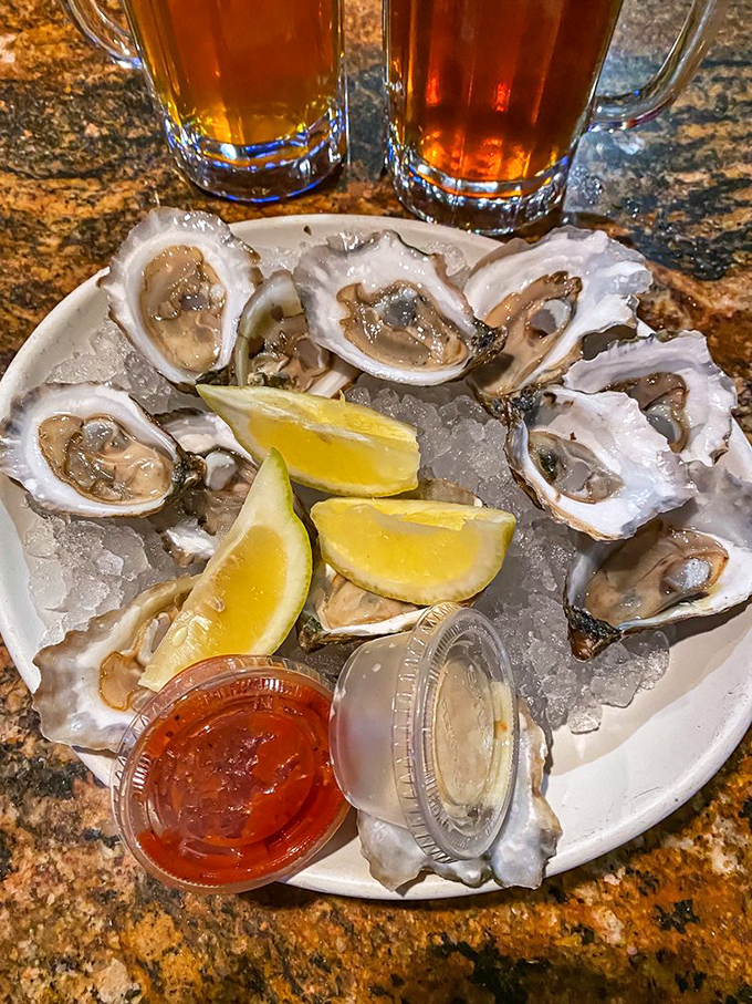 Fresh oysters on the half shell&mdash;nature's perfect appetizer. Just a squeeze of lemon, a dash of hot sauce, and suddenly you're having a moment.