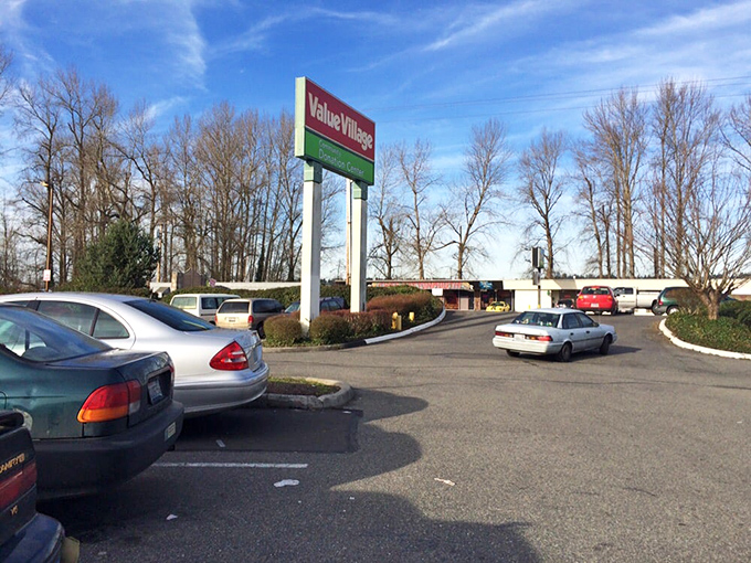 The parking lot&mdash;final resting place of good intentions to "just browse for five minutes." Your car will wait patiently for hours.