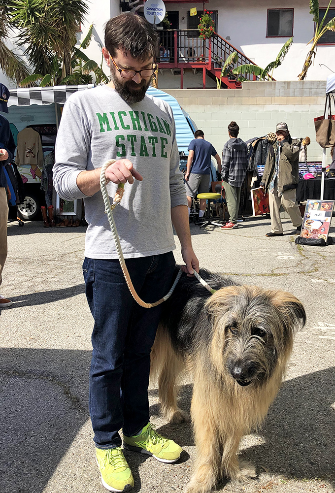 Man's best friend gets in on the flea market action. Even the dogs at Silverlake Flea have impeccable taste and style.