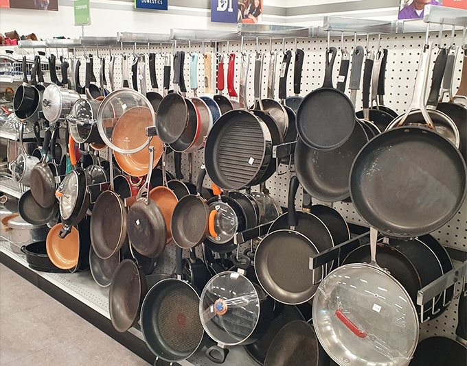 Pan-demonium in the cookware aisle! From cast iron veterans to non-stick newcomers, these kitchen essentials await their next culinary mission.