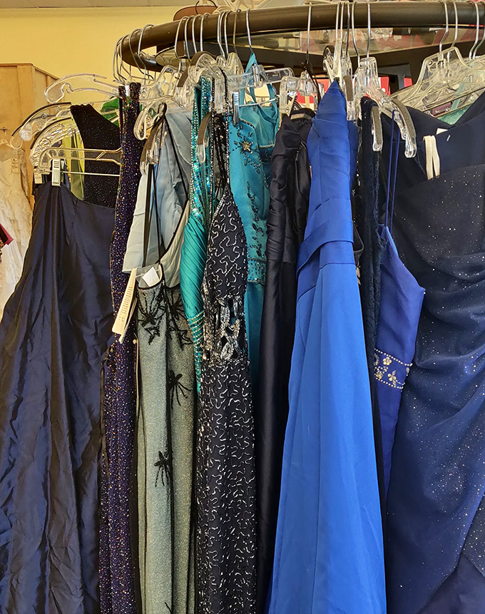 Formal dresses in their second act&mdash;each one whispering tales of proms, weddings, and special nights worth dressing up for.