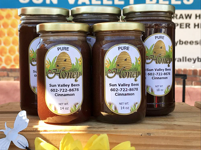 Local honey that captures Arizona's desert blooms in amber bottles—nature's medicine cabinet and the reason toast was invented in the first place.