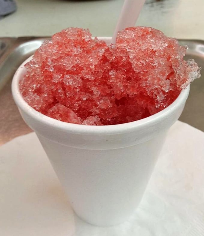 Summer in a cup! This vibrant shaved ice doesn't just cool you down&mdash;it transports you back to childhood with every gloriously syrupy spoonful.