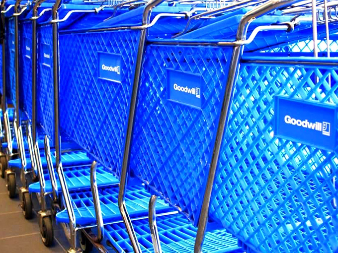Blue chariots await your thrifting adventure&mdash;these carts have carried more hidden gems than a prospector's mule.