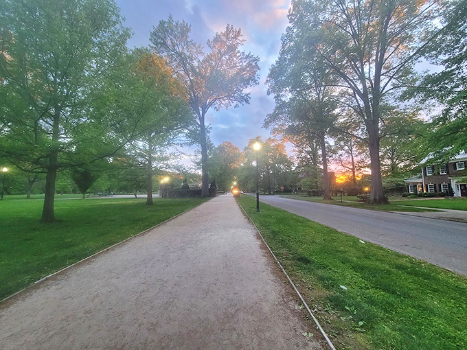 The path less hurried. This tranquil walkway invites visitors to slow down and remember what parks were invented for in the first place.
