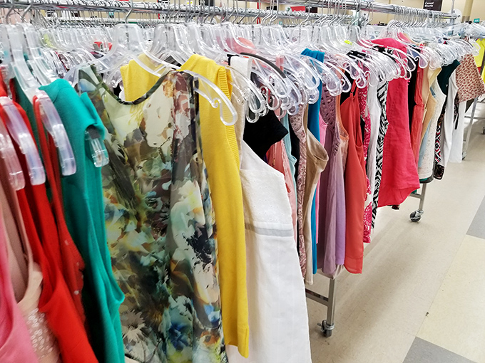 A rainbow of possibilities hanging in perfect formation. Summer in Salt Lake calls for these sleeveless wonders&mdash;each with its own previous life story.