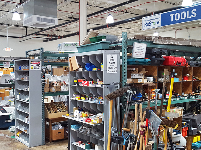 The tool section: where weekend warriors find their weapons and honey-do lists meet their match.