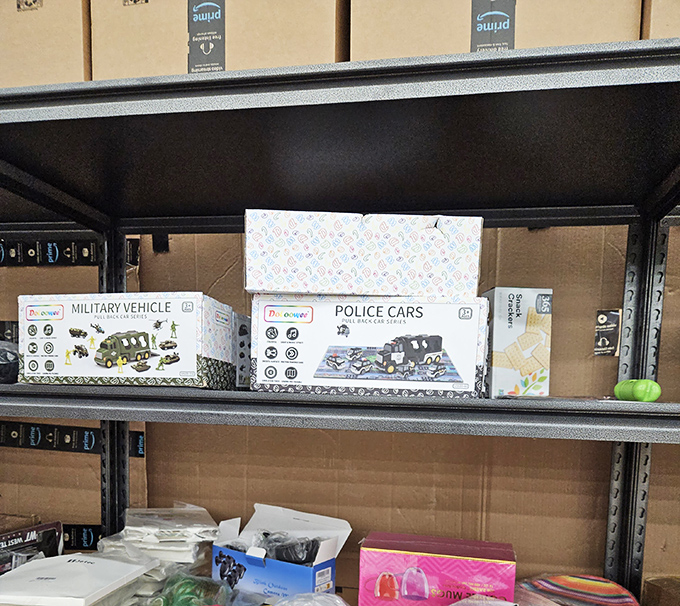 Toy treasures await the patient parent. Why pay full price when your little one's attention span lasts shorter than the drive home?