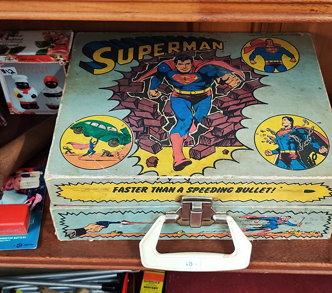 This vintage Superman lunchbox isn't just metal and paint&mdash;it's childhood memories preserved in collectible form.