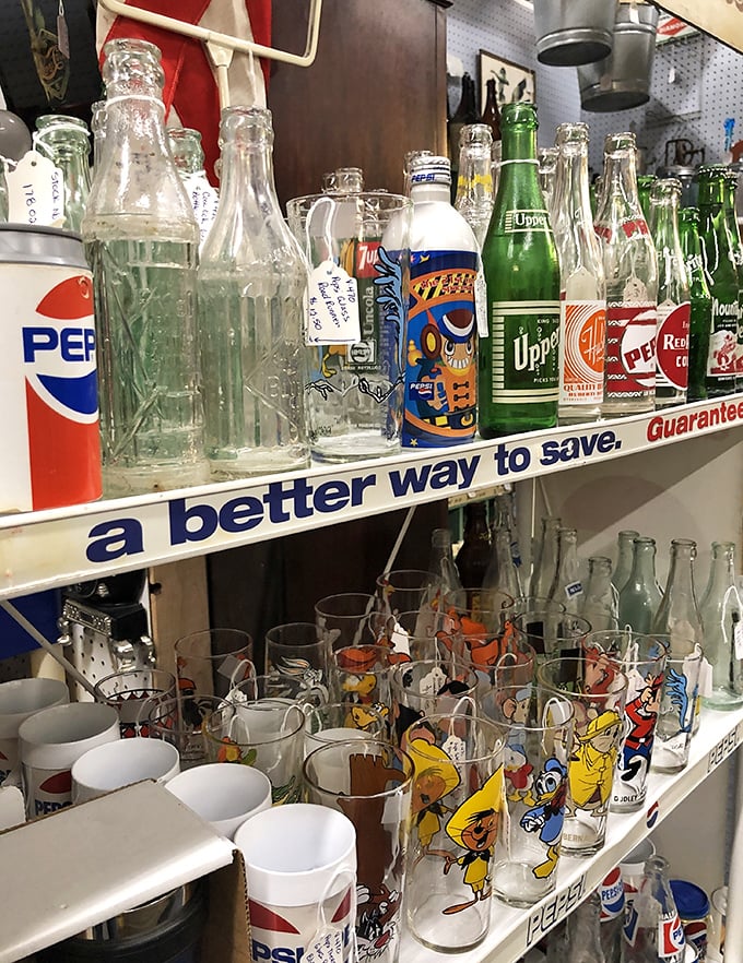 "A better way to save" indeed&mdash;these vintage bottles and glasses preserve more than beverages; they bottle nostalgia by the sip.