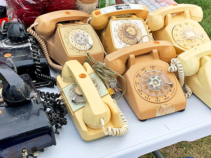 Before smartphones, these butterscotch beauties connected us. Each rotary dial represents thousands of teenage conversations and anxious finger twirls while waiting for someone to pick up.