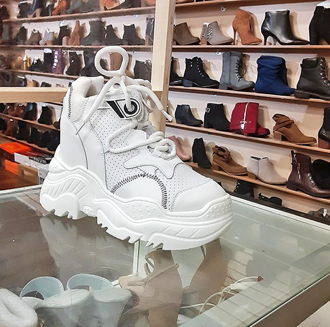 This chunky white sneaker isn't just footwear&mdash;it's a statement piece that screams "I'm comfortable but still cooler than you."