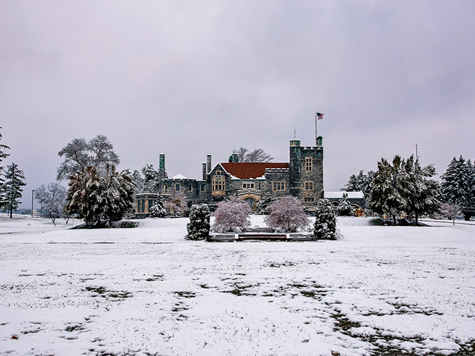 Winter transforms the castle into a snow globe come to life. Even Jack Frost seems to show extra respect for these historic walls.