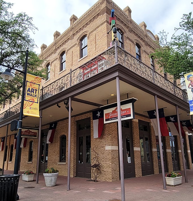 Abilene's historic downtown features beautifully preserved buildings where modern businesses thrive in vintage surroundings.