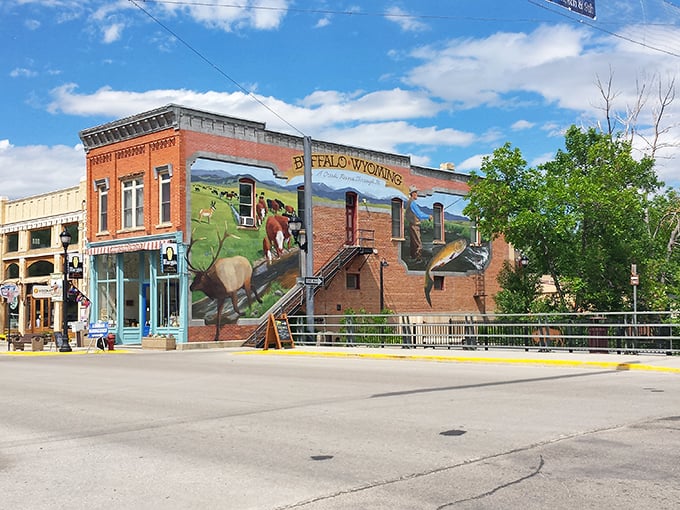 A mural celebrates Buffalo's Western heritage, reminding residents that they're part of something bigger than themselves.