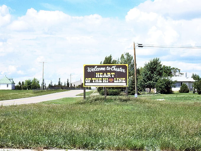 Chester's welcome sign announces this Hi-Line gem like a friendly handshake from Montana's most hospitable neighbors.