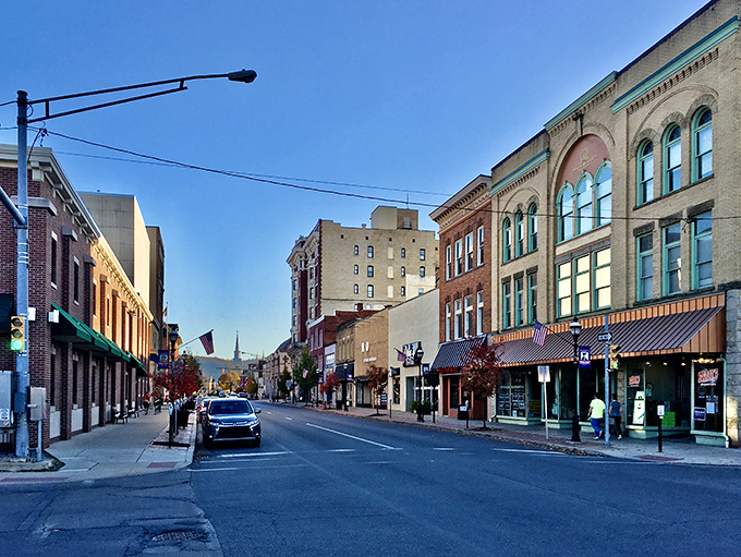 Clearfield's historic downtown glows in the evening light. Main Street magic without the major-city price tag&mdash;exactly what your Social Security check ordered!