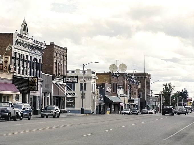 Deer Lodge's historic main street features well-preserved buildings that have witnessed over a century of Montana history.