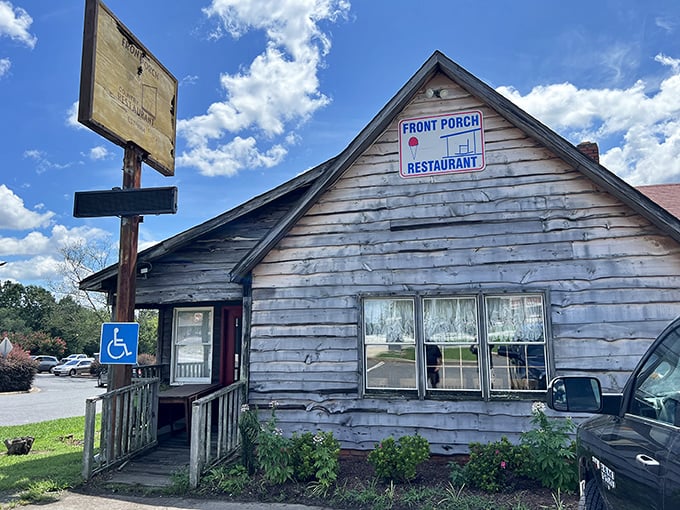 Weathered wood and country charm - this is where authentic Southern cooking calls home.