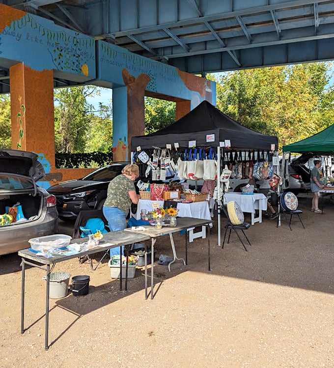 Haymaker Market makes the underpass shine&mdash;tents, murals, and local goodies turning concrete into pure community charm.