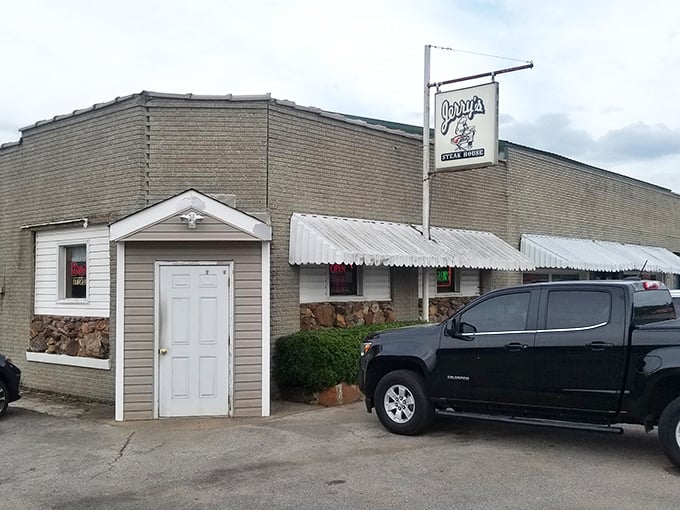 Jerry's understated brick exterior hides a temple of ribeye worship. The best secrets are often the quietest.