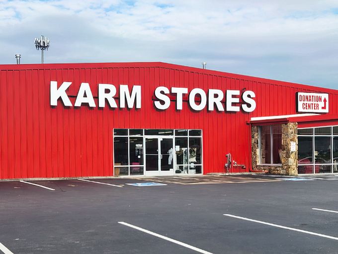 KARM's bright red building stands out like a beacon for bargain hunters and those looking to support a good cause.