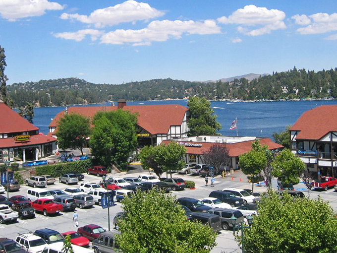 Lake Arrowhead Village combines Swiss-inspired architecture with California sunshine, creating a shopping experience worth the winding drive.