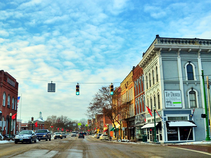 Marietta's downtown square looks like it belongs on a postcard. Those historic buildings have witnessed two centuries of Ohio River commerce.