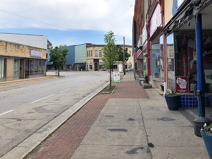 Marinette's main street &ndash; where the stoplight is more of a suggestion than a command.