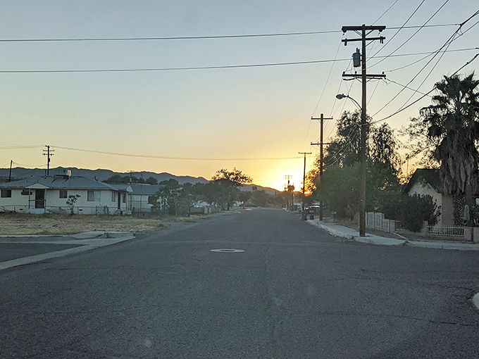 Sunset paints Needles in golden hues, offering retirement views that cost pennies compared to California's coastal communities.