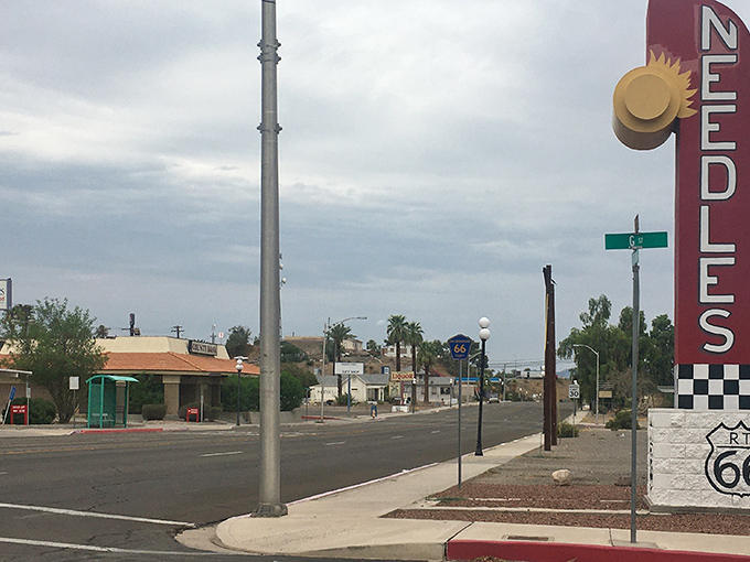 Needles greets Route 66 travelers with classic Americana and a "we're still here" resilience.