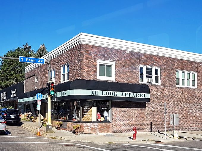 Nu Look Apparel's charming brick corner location screams "neighborhood gem." The kind of place where locals find their signature style.