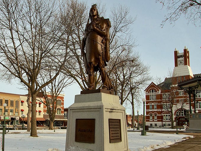Oskaloosa's courthouse square represents the heart of Iowa, where civic pride and small-town values intersect beautifully.
