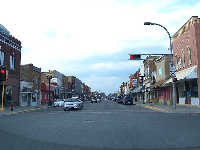 Shawano's main street perfectly captures small-town Wisconsin where local businesses thrive and customers become extended family members.