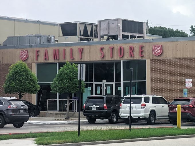 The Salvation Army's brick building stands ready to fulfill both your shopping needs and community mission.