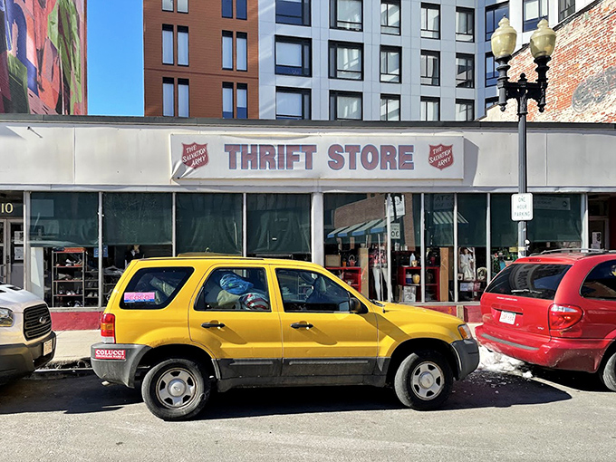 The Salvation Army's classic red and white storefront has been saving family budgets for generations now.