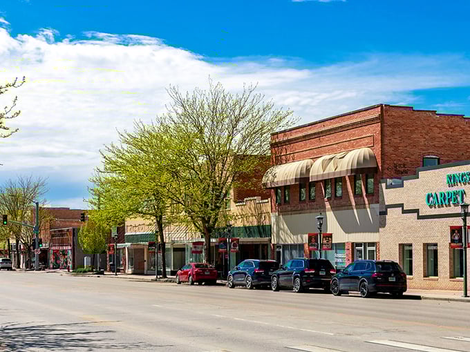 Spring blooms in Worland bring color to a downtown where affordable living never goes out of style, unlike those parked SUVs.