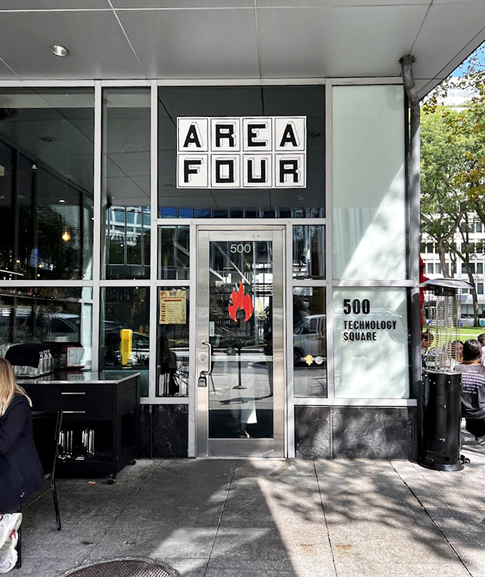 Area Four: Modern on the outside, timeless on the inside&mdash;where tech innovators and pizza traditionalists find delicious common ground.