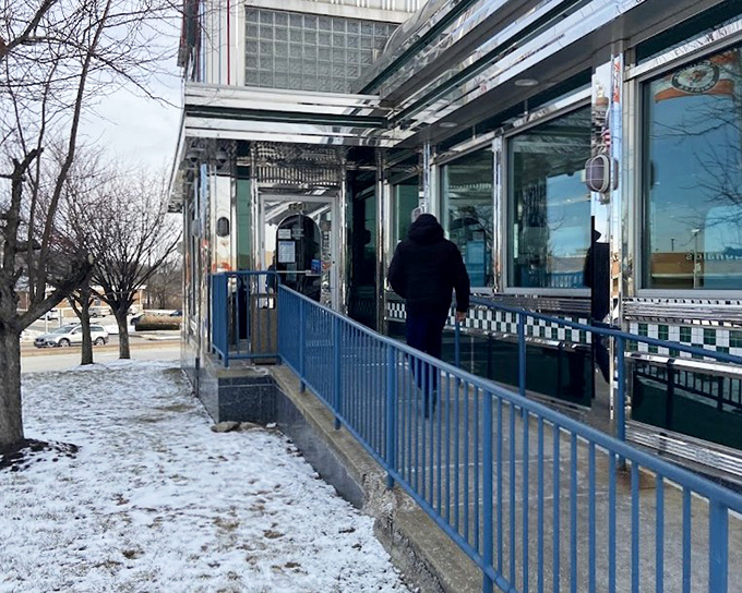 This classic Baltimore diner looks like it was beamed straight from 1955, complete with the promise of milkshakes and endless coffee.