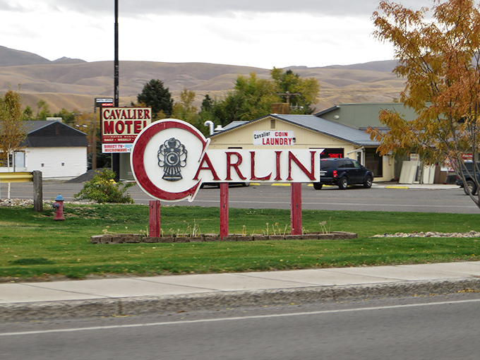 Carlin welcomes visitors with a sign as straightforward as its cost of living&mdash;refreshingly simple and to the point.