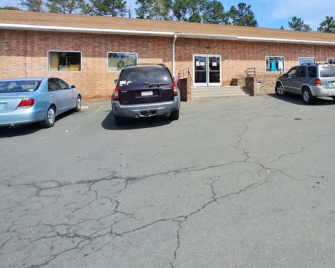 Simple exterior, extraordinary finds within. This Durham Rescue Mission Thrift Store proves you should never judge a book by its cover.