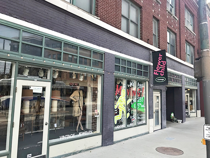 Behind these windows lie carefully curated decades of style. Flower Child: where vintage shopping becomes time travel.