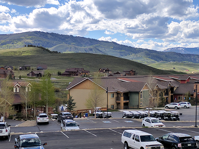 Those rolling hills look like Mother Nature's own golf course, but with better scenery and no membership fees required!