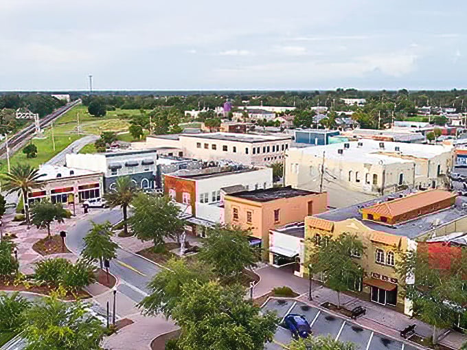 This colorful downtown district in Haines City offers small-town Florida living where your Social Security check still commands respect.