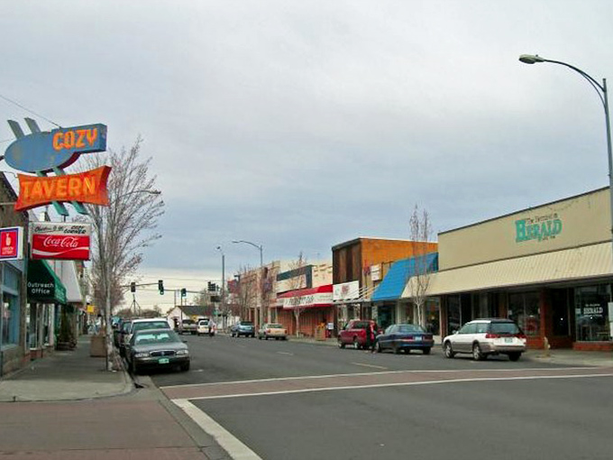The "Cozy Tavern" sign promises exactly what retirement should be: comfortable and welcoming.