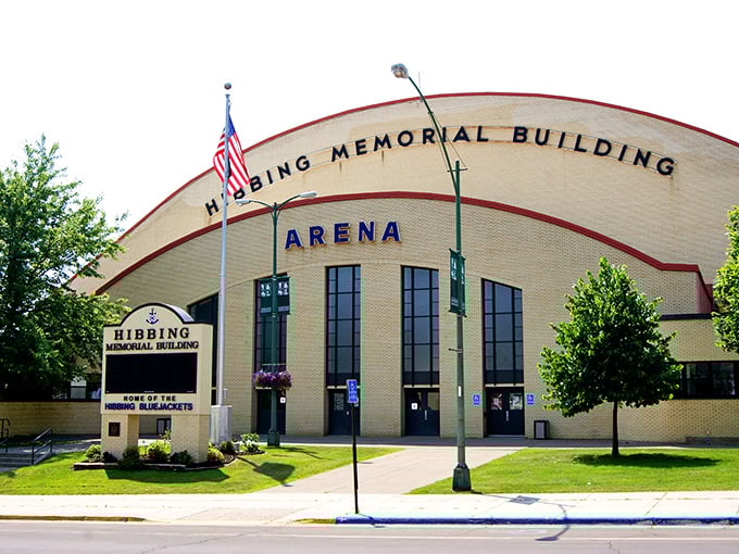 The Hibbing Memorial Building stands as a testament to community spirit in this affordable Iron Range town.